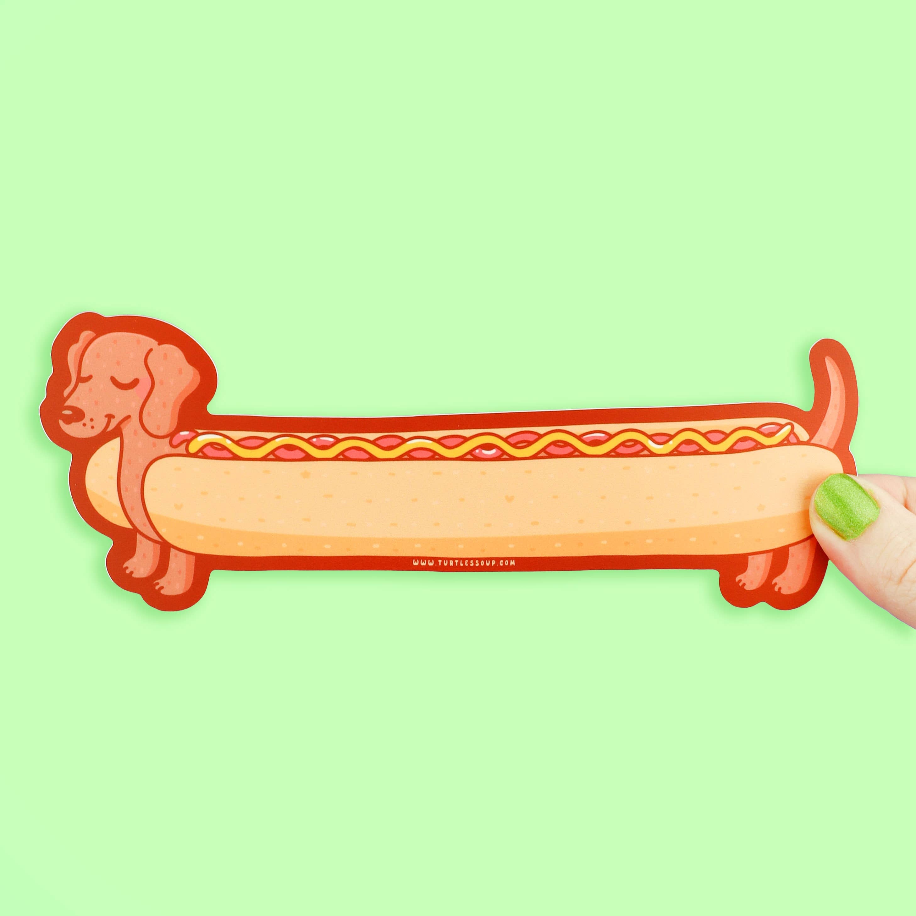 Hot Dog Long Vinyl Sticker – SuePatrick.com