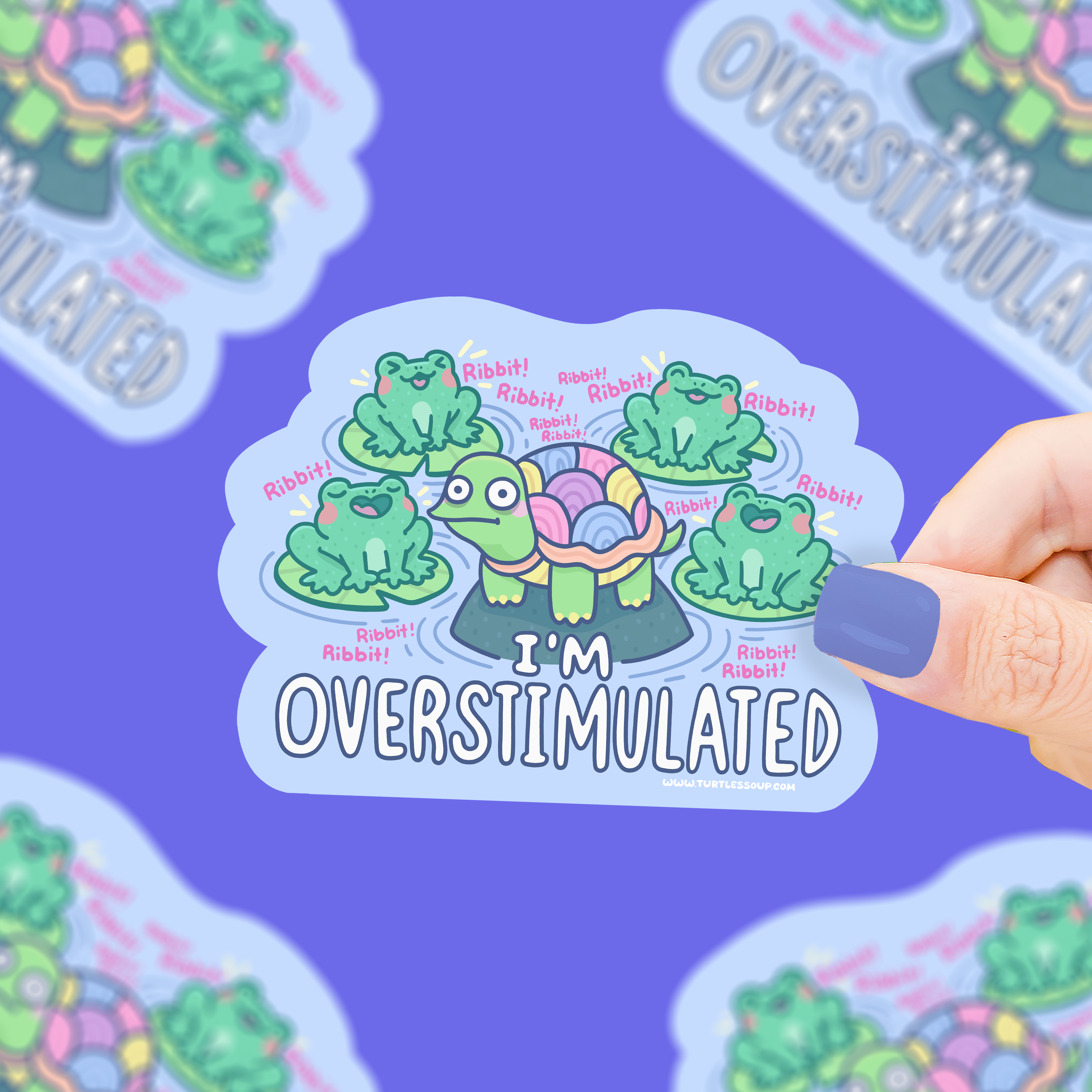 Overstimulated Vinyl Sticker – SuePatrick.com