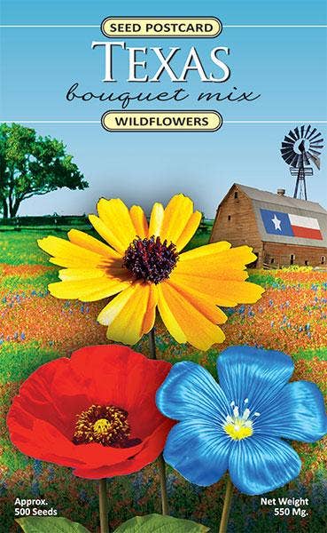 Texas Bouquet Wildflower Seed Packet – SuePatrick.com
