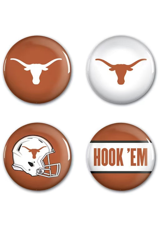 Texas Longhorn Button Pack 4 Pieces – SuePatrick.com