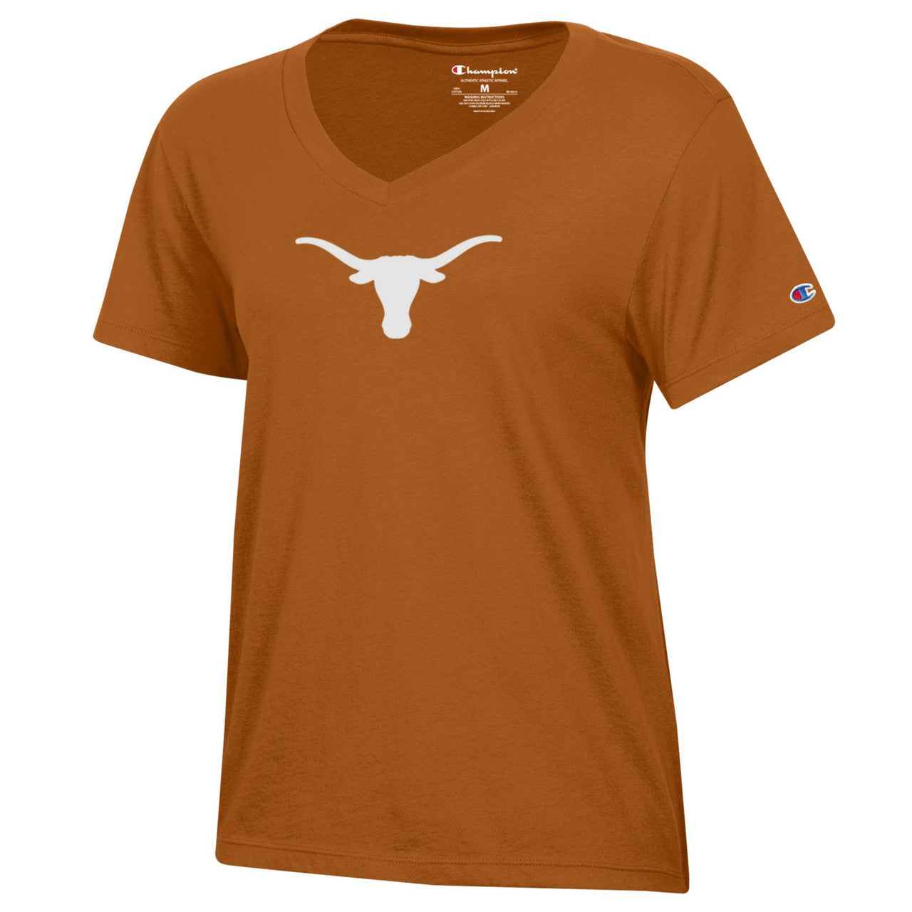 Texas Longhorn Ladies Single Logo V-Neck Tee (C60404755-668 ...