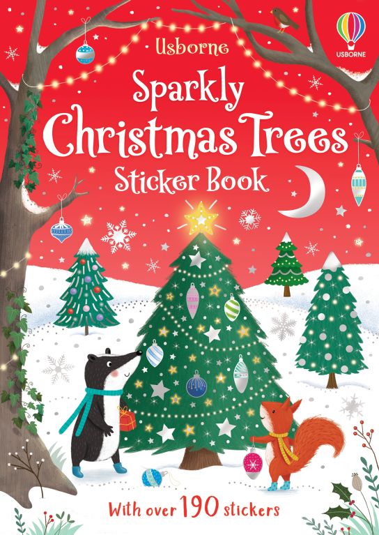 Usborne Sparkly Christmas Trees Sticker Book – SuePatrick.com