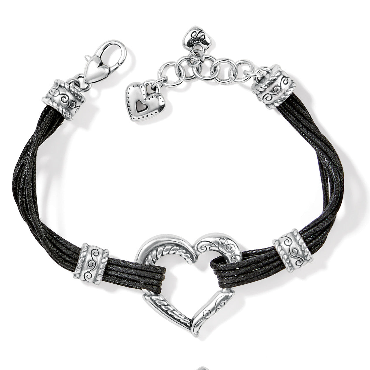 Brighton Heritage Heart Bracelet (Black) (J32460) – SuePatrick.com