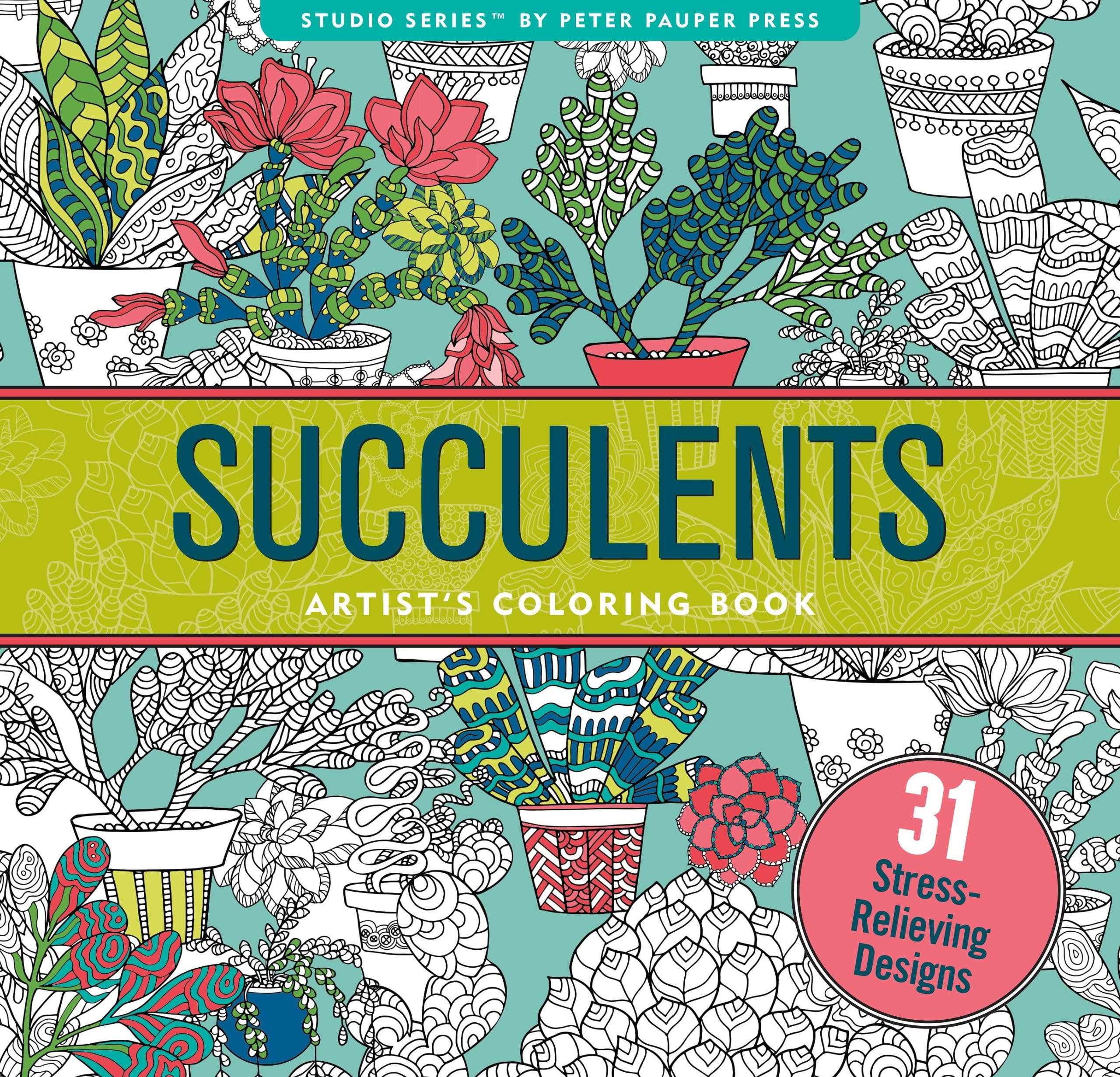 Succulents Artist's Coloring Book – SuePatrick.com