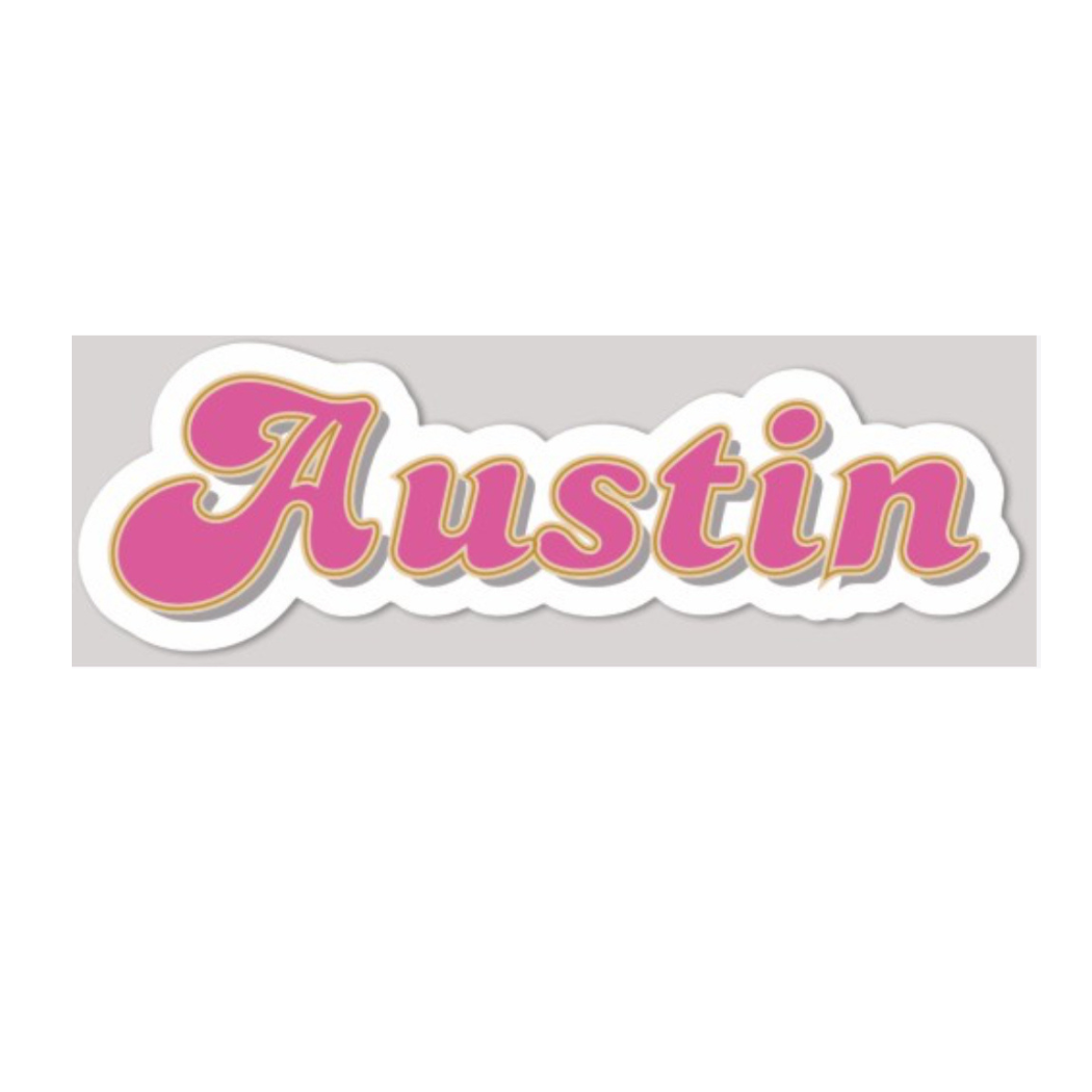Sticker - Pink Austin – SuePatrick.com