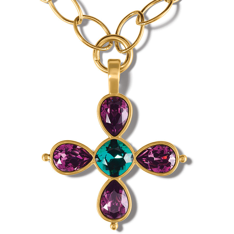 Brighton Mercury Jewel Long Necklace (GLD/GRN/PUR) – SuePatrick.com