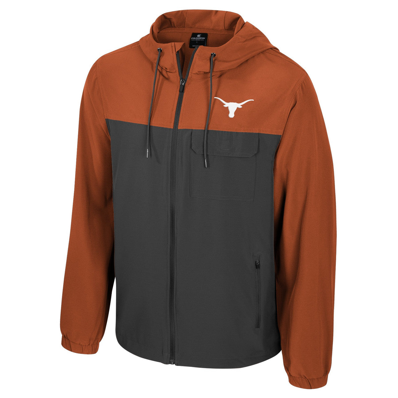 Texas Longhorn Colosseum Fission Full Zip Hooded Windbreaker ...